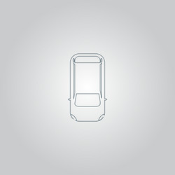 Car top view Royalty Free Vector Image - VectorStock