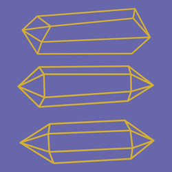 Crystal outline minimalist icon linear sign Vector Image