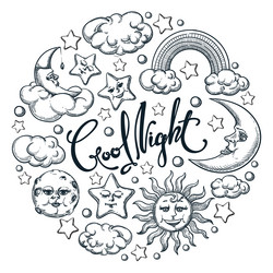 Good Night Letter Vector Images (over 1,600)