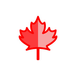 Canadian red maple leaf logo designs inspiration Vector Image