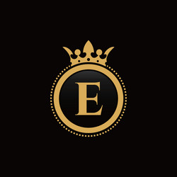 Royal R Logo - Crown & Letter R Royalty Free Vector