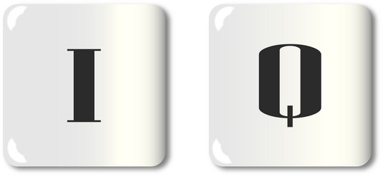 I q dice Royalty Free Vector Image - VectorStock