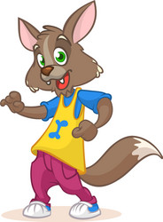 Cartoon funny donkey Royalty Free Vector Image