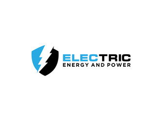 Flash thunderbolt energy power logo design Vector Image