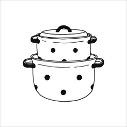 Hand drawn logo element doodle drawing small Vector Image