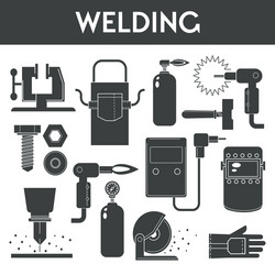 Two welding horizontal banners Royalty Free Vector Image