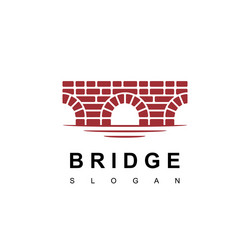 Bridge logo design template Royalty Free Vector Image