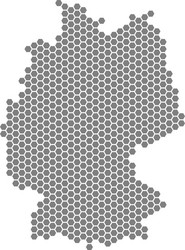 Germany Pixel Map Vector Images (over 170)