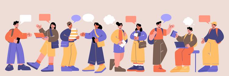 Happy speech bubble in german language cartoon Vector Image