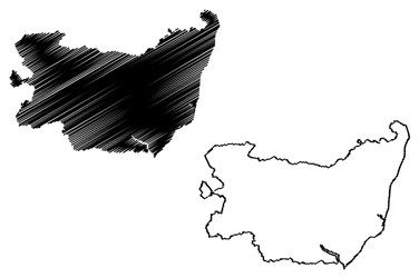 Suffolk map Royalty Free Vector Image - VectorStock
