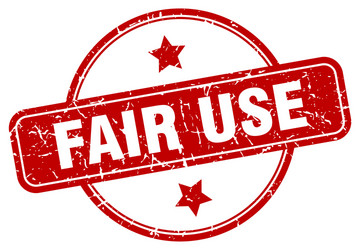 Fair use red grunge stamp Royalty Free Vector Image