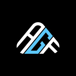 Agf letter logo creative design with graphic Vector Image