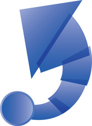 Arrow statistics infographic icon Royalty Free Vector Image