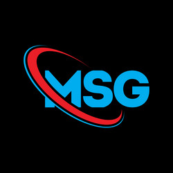 Msg triangle letter logo design with triangle Vector Image