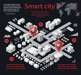 Smart manufacturing isometric flowchart Royalty Free Vector