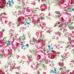 Vintage chintz roses seamless pattern Royalty Free Vector