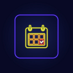 Neon Calendar Vector Images (over 8,200)