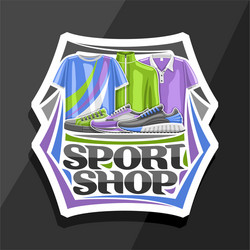 Logo for sports store Royalty Free Vector Image