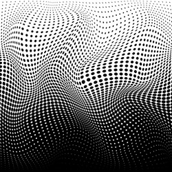 Abstract halftone texture gradient mesh halftone Vector Image