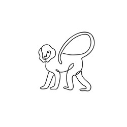 One Line Monkey Vector Images (over 310)