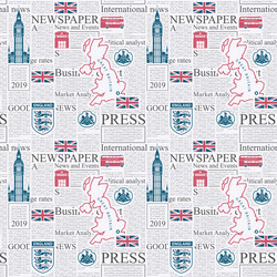 London city newspaper layout with headlines Vector Image