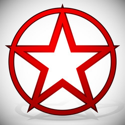 Glare curved four pointed star icon Royalty Free Vector