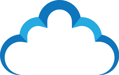 Cloud symbol Royalty Free Vector Image - VectorStock