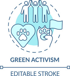 Raise awareness turquoise concept icon Royalty Free Vector