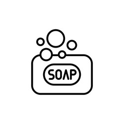 Soap icon and bubble foam sign symbol Royalty Free Vector