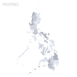 Philippines political map of administrative Vector Image