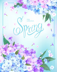 Spring collection background Royalty Free Vector Image