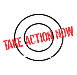 Take action now rubber stamp Royalty Free Vector Image