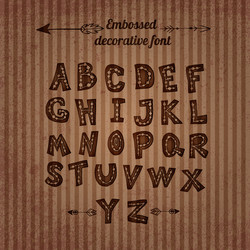 Wood Carving Fonts Vector Images (over 170)