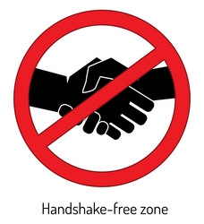 Stop hand sign no entry icon Royalty Free Vector Image