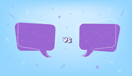 Versus vs screen template with divider Royalty Free Vector