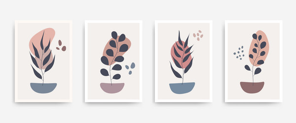 Home decor print wall art set wall decor Vector Image