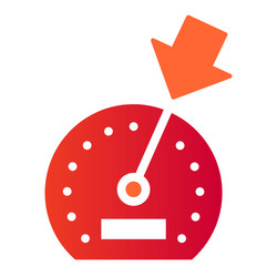 Cruise control flat icon dashboard Royalty Free Vector Image