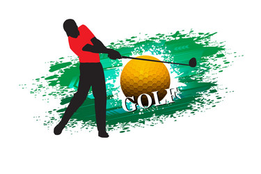 Golf font Royalty Free Vector Image - VectorStock
