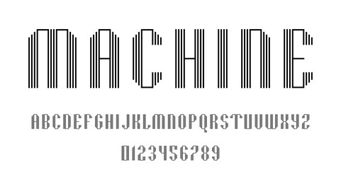 Set of alphabets font letters and numbers Vector Image