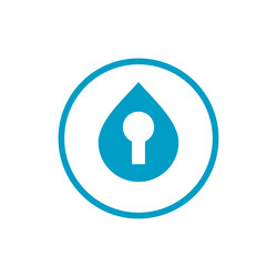 Water shield logo icon design template elements Vector Image