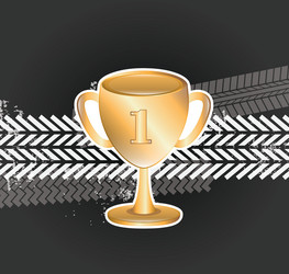 Championship label over background Royalty Free Vector Image