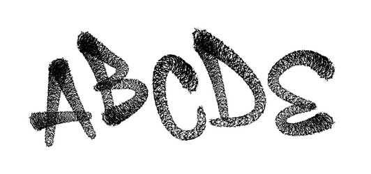 Graffiti Spray Alphabet Font Royalty Free Vector Image