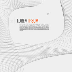 Tech background with abstract wave line Royalty Free Vector