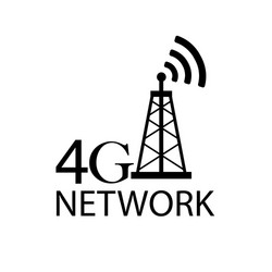 Technology icon network sign 4g internet Vector Image