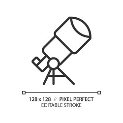 Laparoscope pixel perfect linear icon Royalty Free Vector