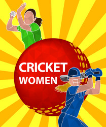 Poster for cricket sport Royalty Free Vector Image