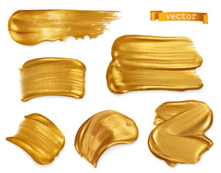 Set Gold Smear Vector Images (over 620)