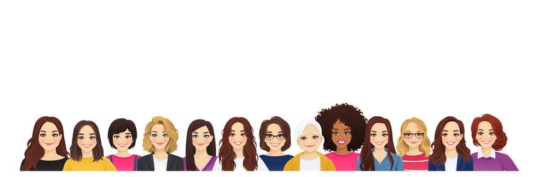 Group of women Royalty Free Vector Image - VectorStock