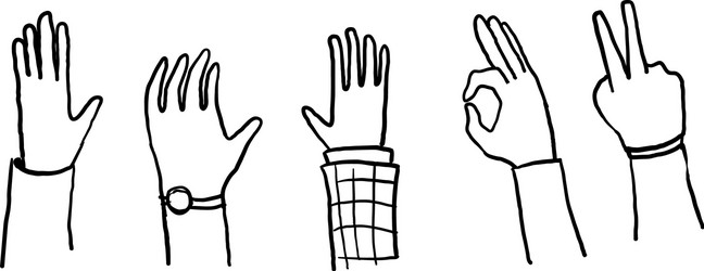 Hand drawn demonstration revolution protest Vector Image