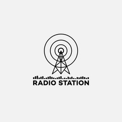 Cellular communication satellite tower isolated Vector Image